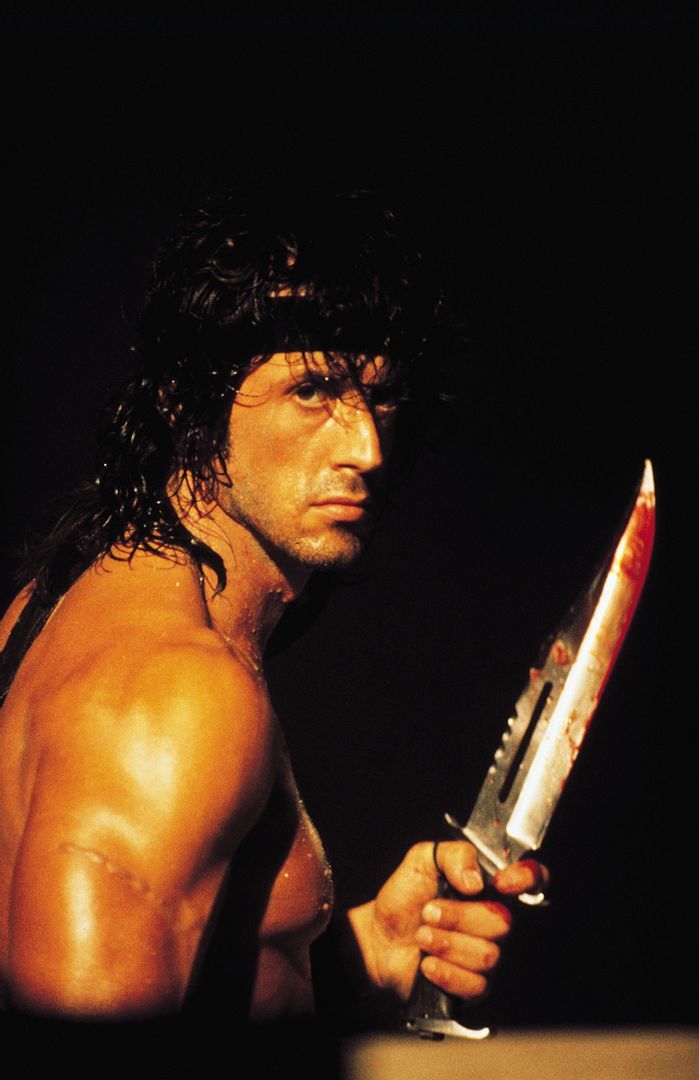 Rambo Holding Knife